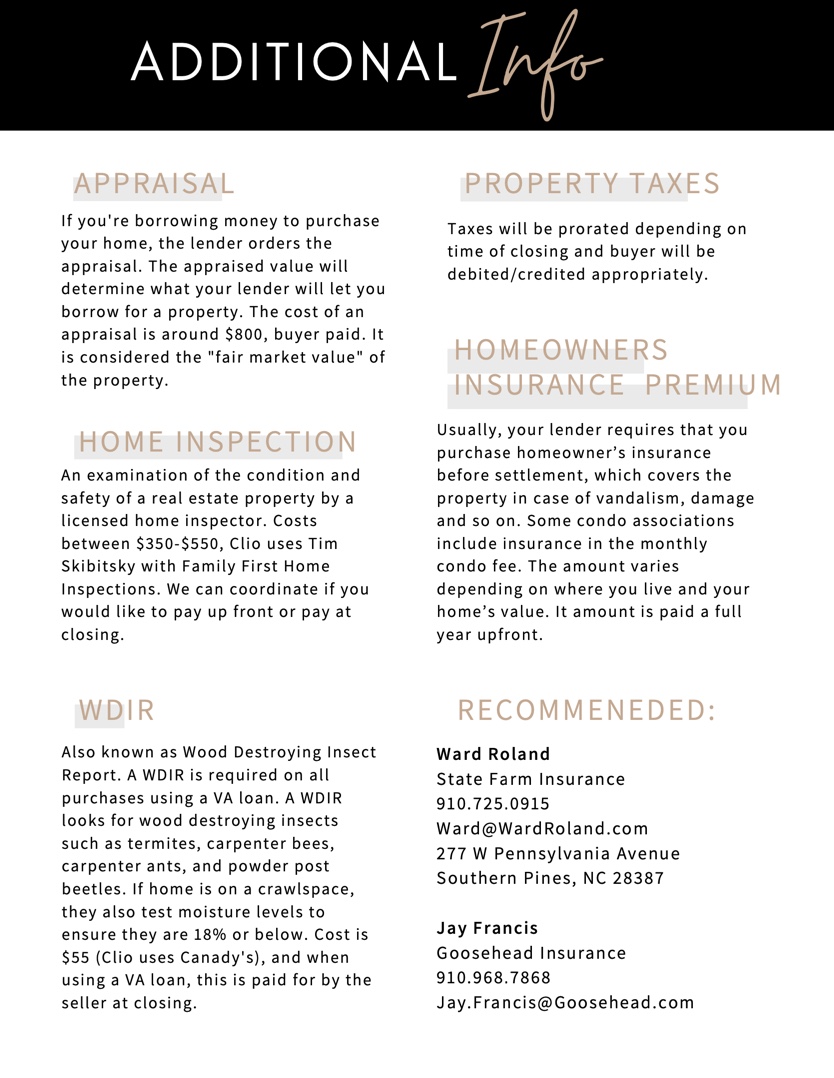 Buyers Guide - Pinehurst, NC Real Estate Agent Clio Carroll